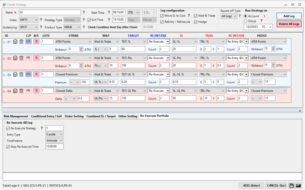 Stockmock And Algotest Strategy Automation Tool (Time Based Straddle ...