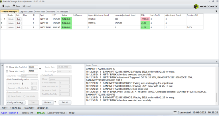 Algo Trading Software - Myalgomate